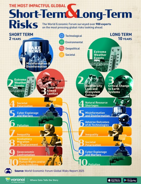 Ranked: The Top 10 Global Risks That Will Define the Future