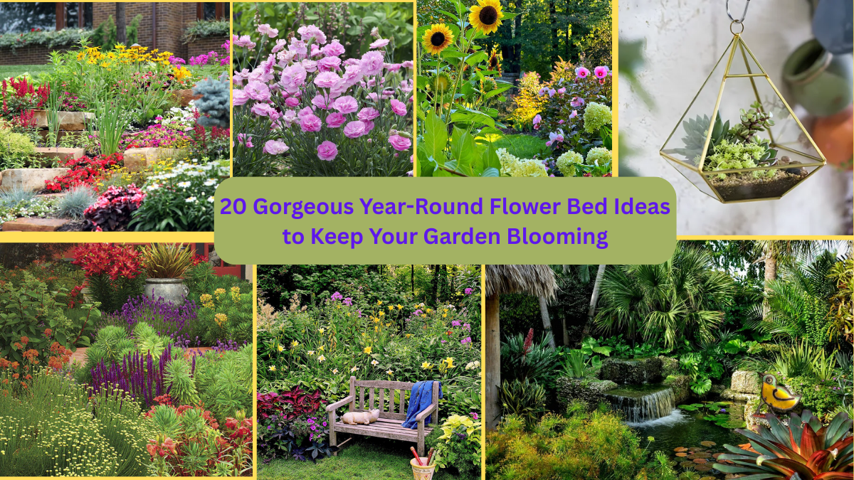 20 Gorgeous Year-Round Flower Bed Keep Garden Blooming